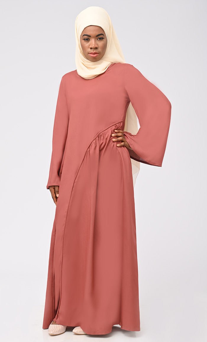 Rayon Modest Islamic Double Layer Dress For Women-BurlWood - Final Sal ...